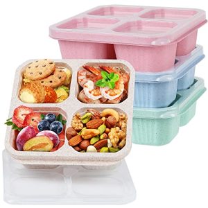 4 Compartment Food Storage Containers for Easy Meal Prep and Portion ...