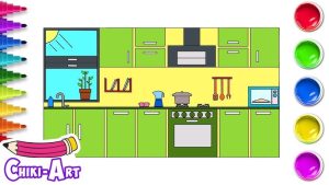 How to Draw a Simple Kitchen Step by Step: Easy & Fun Guide ...