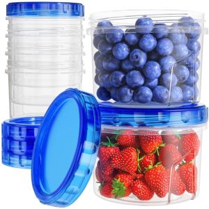 Round Plastic Food Storage Containers: Airtight, Leakproof, and ...